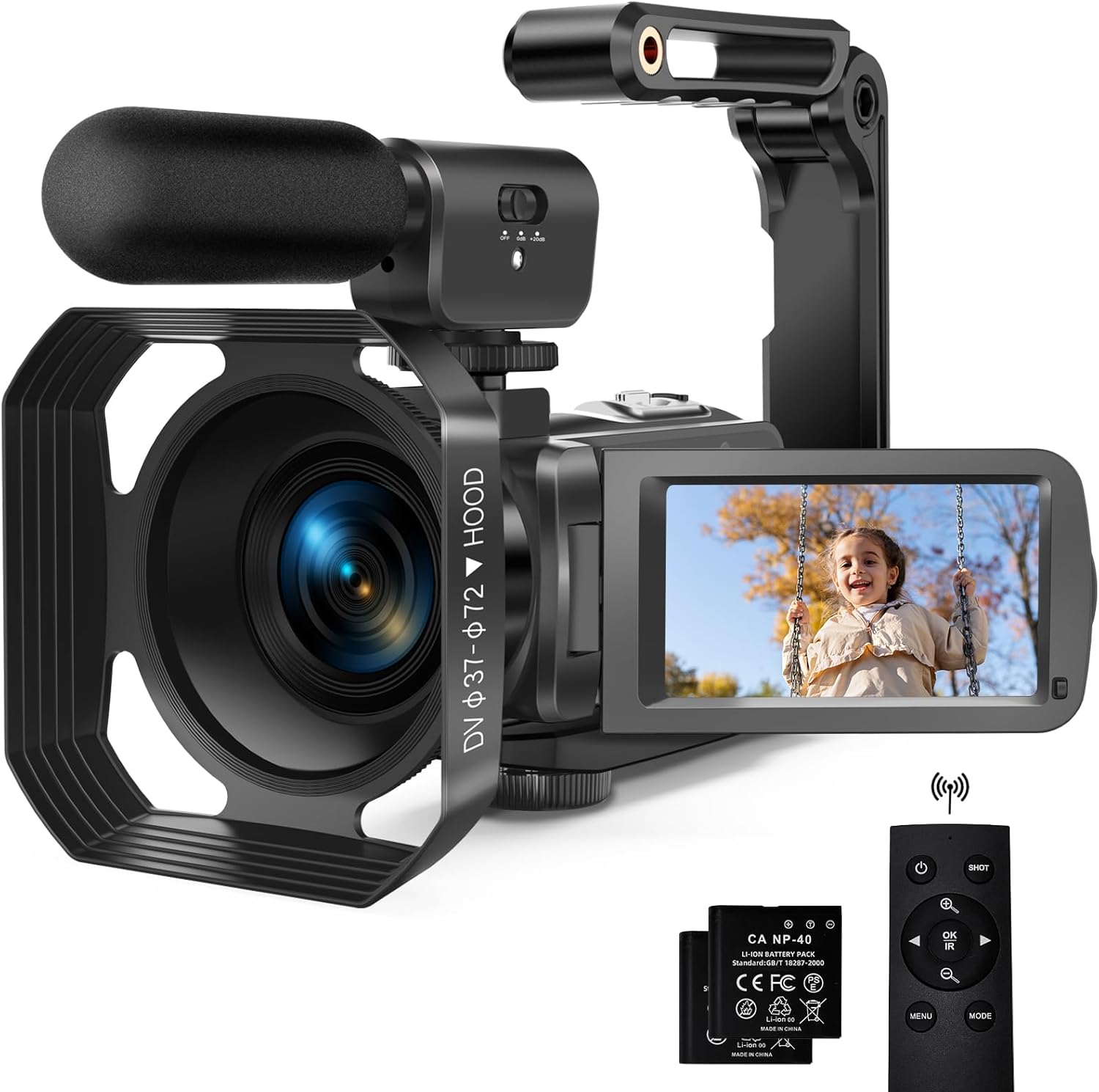 Amazon.com : QUNVAL Camcorders 4k Video Camera, Digital Video Recorder ...
