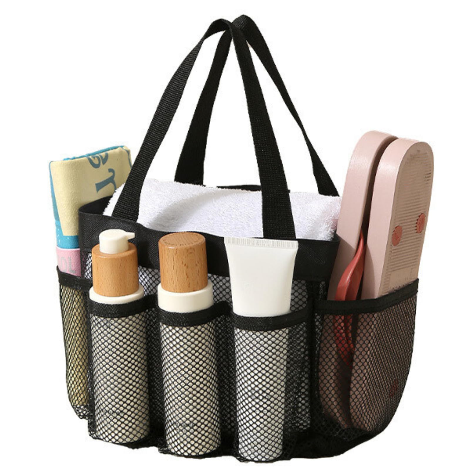 Amazon.com: FlamingWind Mesh Shower Caddy Bag, Portable Mesh Shower ...