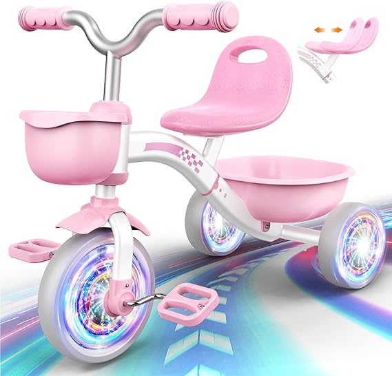 Amazon.com: Toddler Tricycle for 1-3 3-5 Year Olds, Toddler Toys Baby Bike, Toys for Ages 2-4, 3 ...