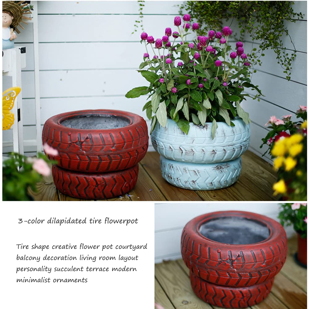 Old Tire Container Garden