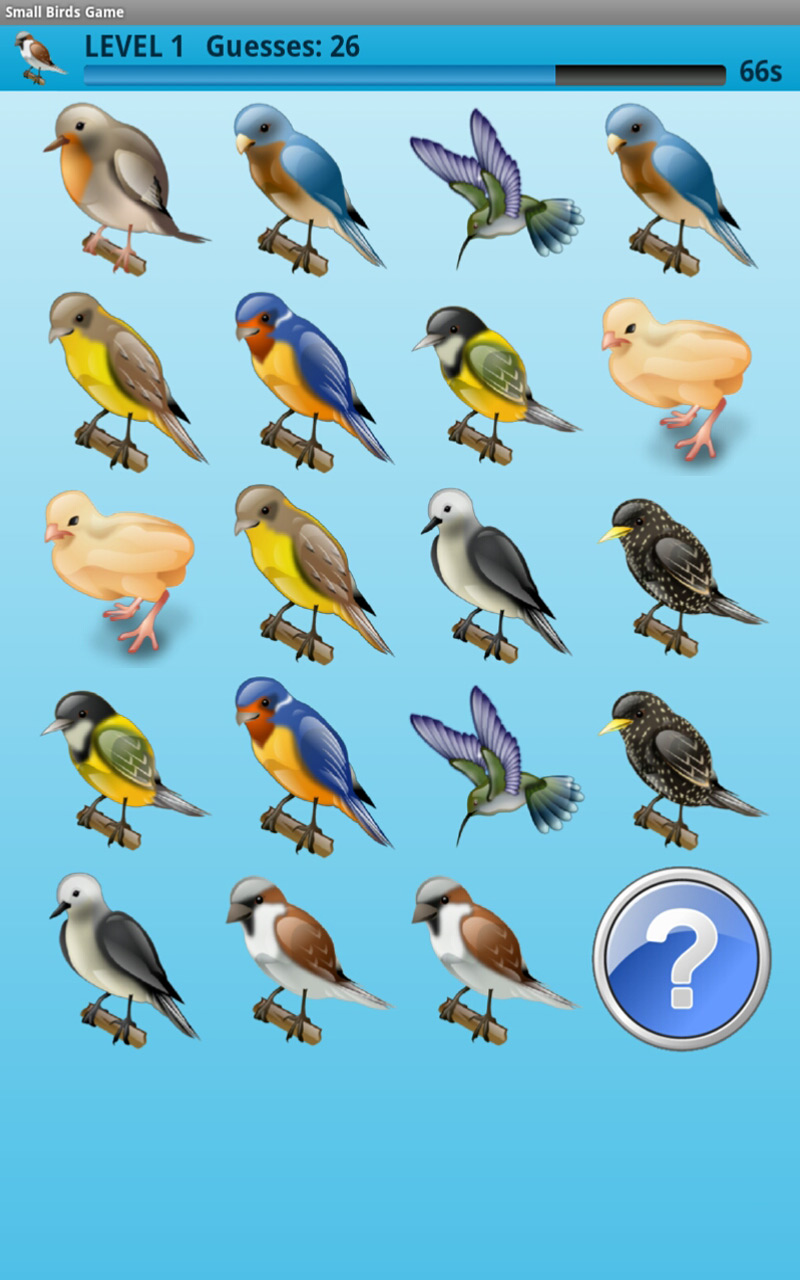 Small Birds Memory Game - App on Amazon Appstore