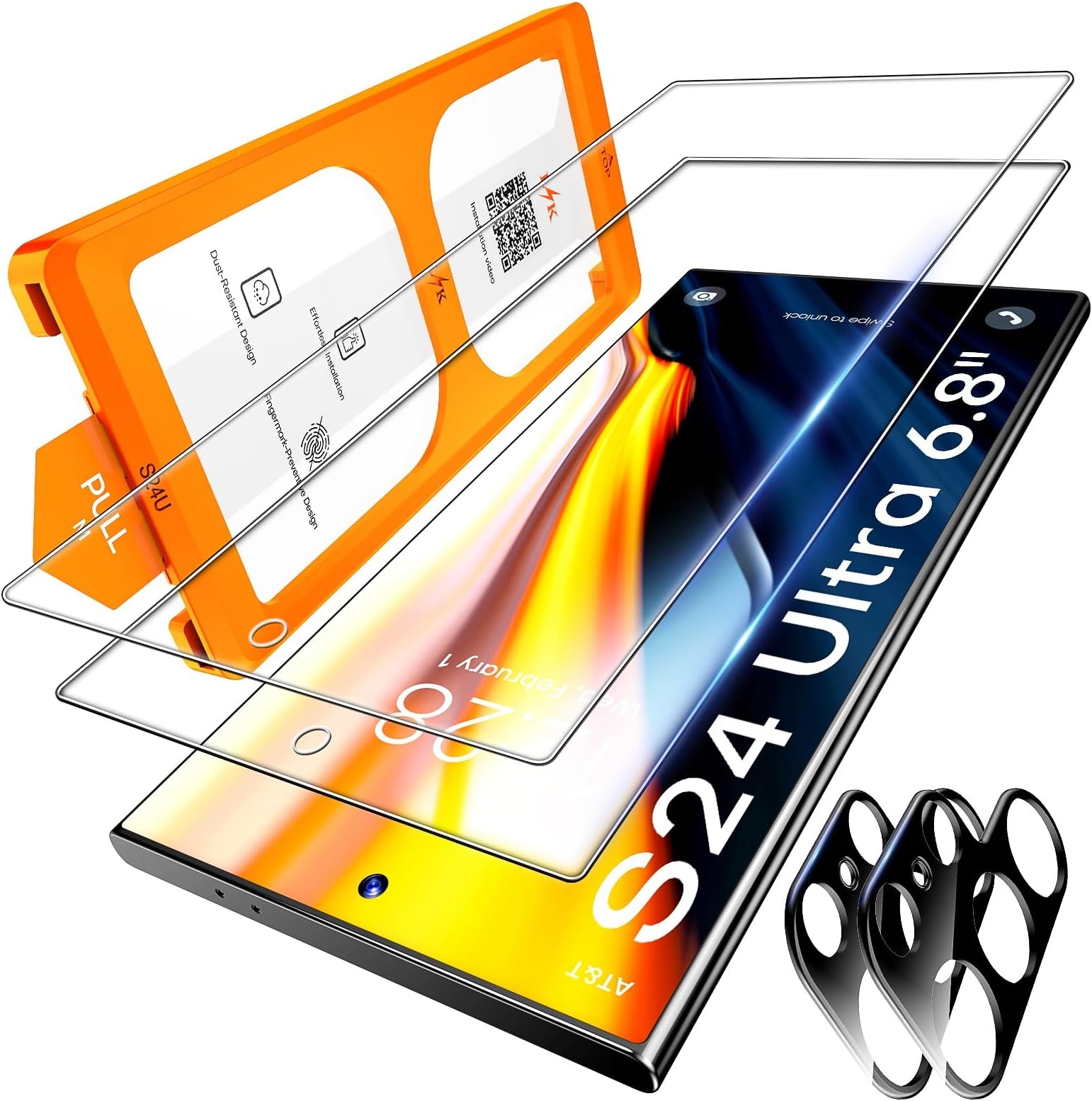 Amazon.com: UltraGlass Unbreak TOP 9H+ Glass for Samsung Galaxy S24 ...