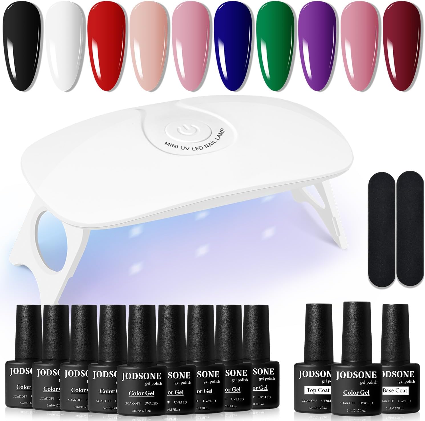 Amazon.com: Modelones Christmas Gel Nail Polish Kit With U V Light, 7 ...