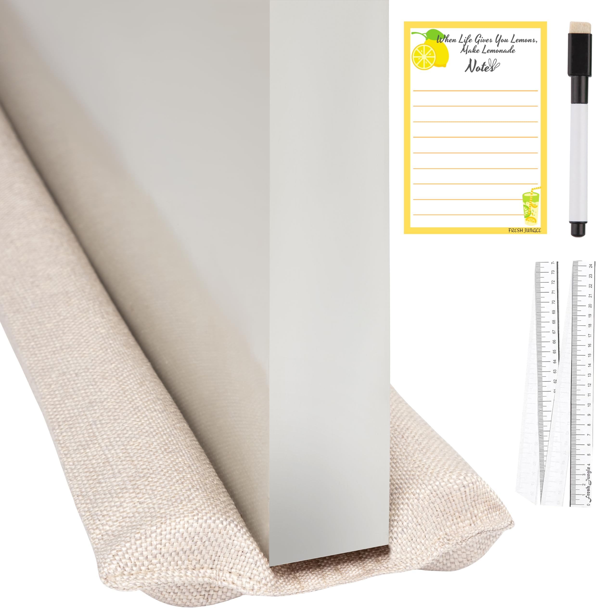 Lavish Home Décor Luxury Tweed Fabric Draught Excluder for Bottom of ...