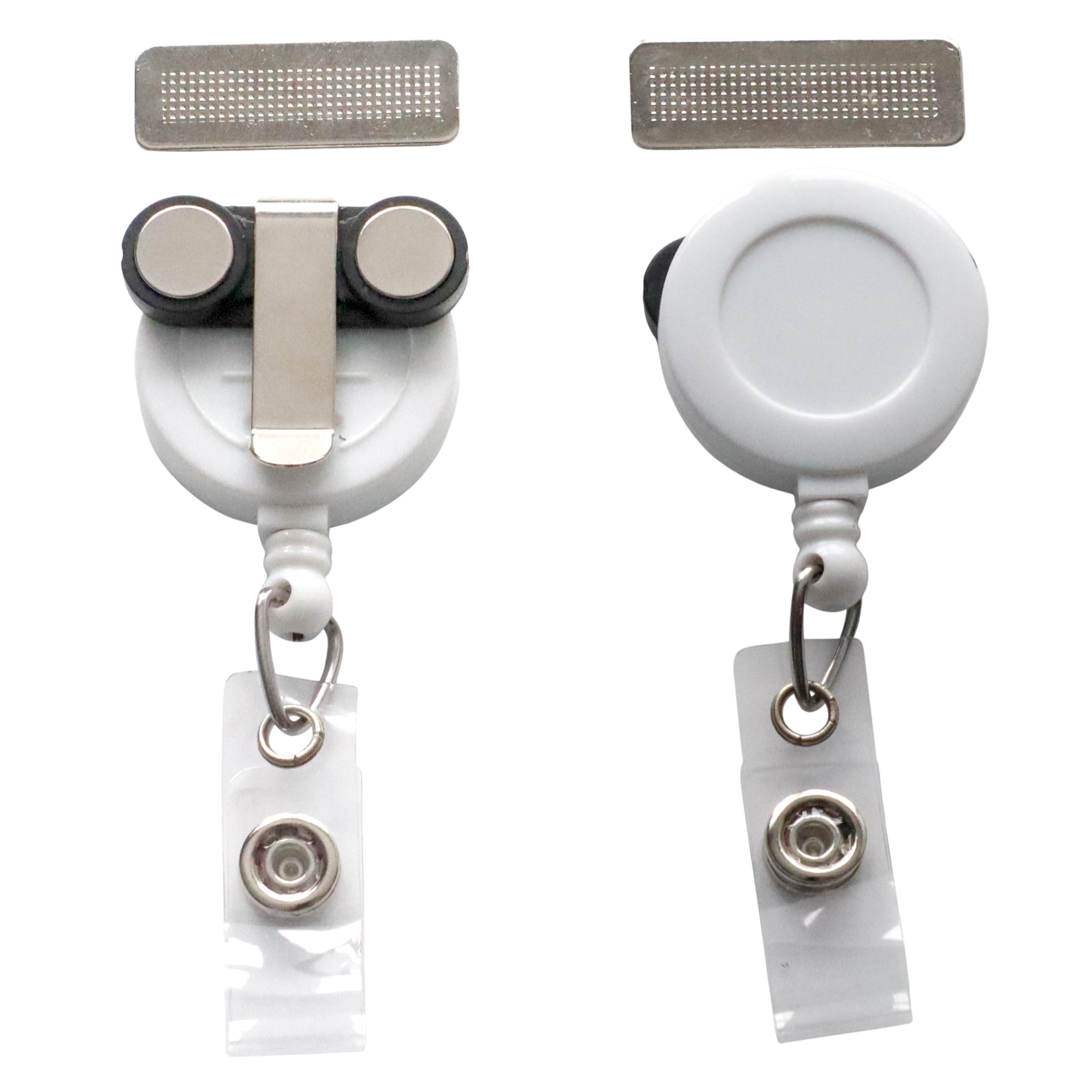 Amazon.com : 2 Pack - Magnetic Name Badge Holder Retractable Badge Reel ...
