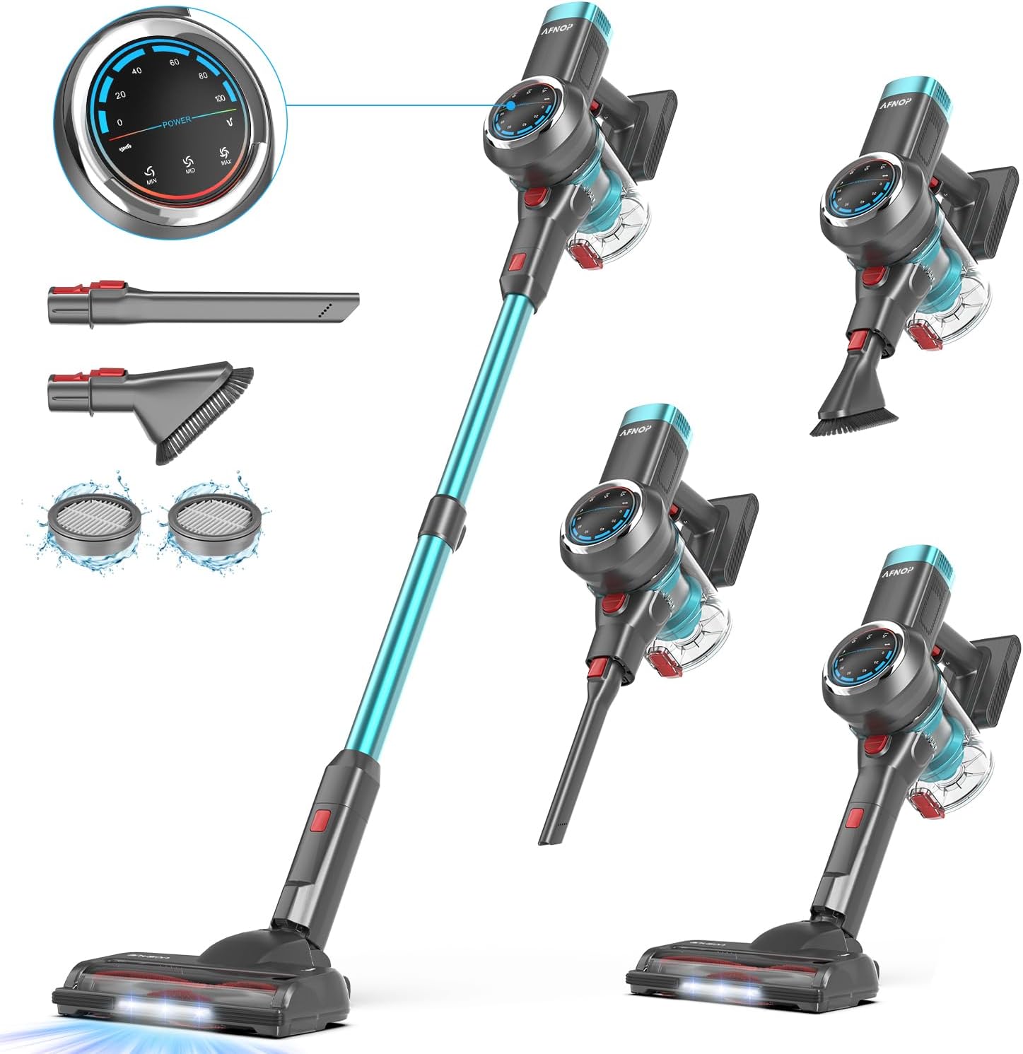 Amazon.com - Cordless Vacuum Cleaner, 45Kpa 550W 60Mins Vacuum Cleaners ...