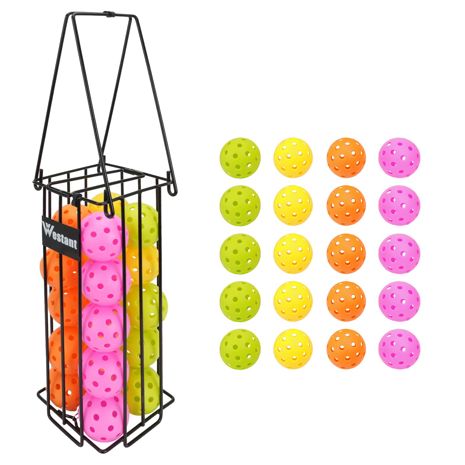 Amazon.com : Westant Pickleball Ball Holder Set - Large Capacity ...
