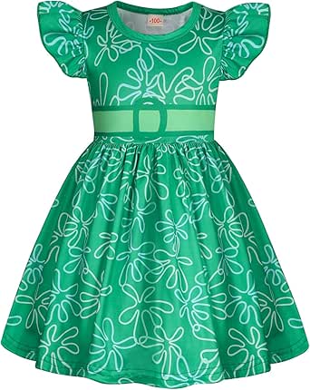 Amazon.com: HenzWorld Girls Disgust Costume Cartoon Joy Costume Dress ...