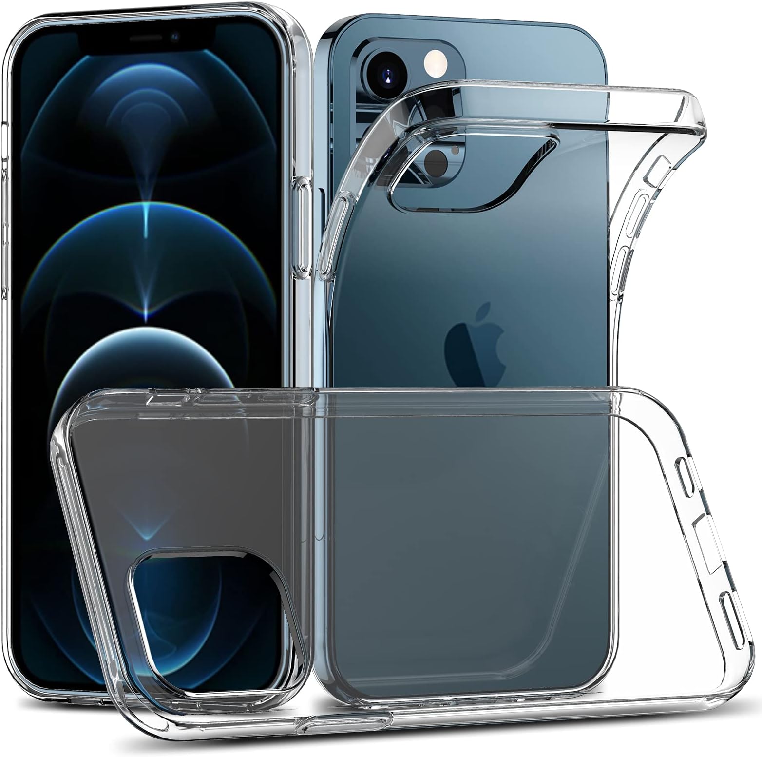 Amazon.com: totallee Clear iPhone 12 Pro Case, Thin Cover Ultra Slim ...