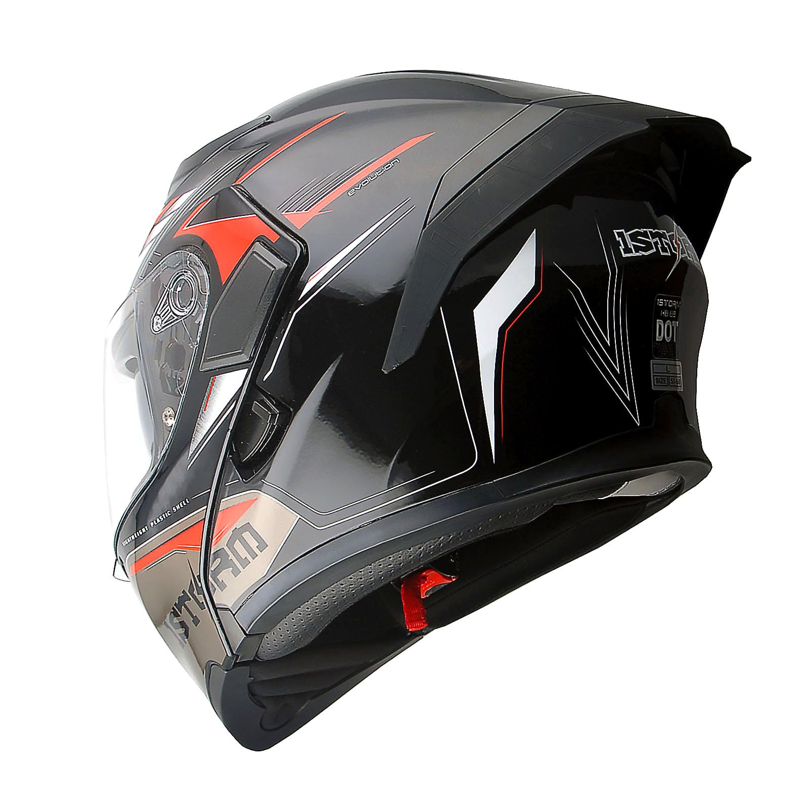 Snapklik.com : Motorcycle Modular Full Face Flip Up Dual Visor Helmet ...