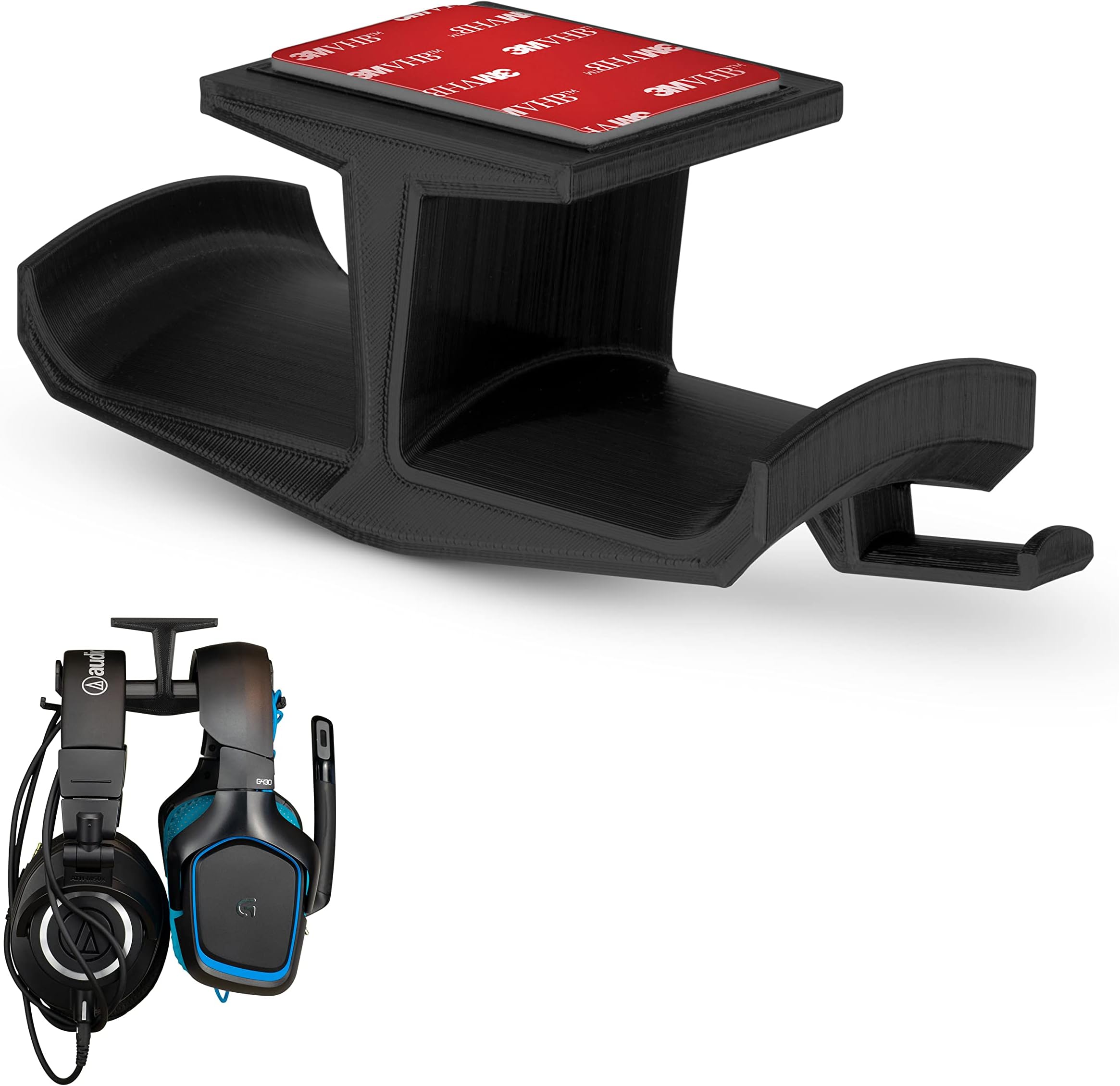 Amazon.com: BRAINWAVZ UltraT Large Under Desk Headphone Stand Mount ...