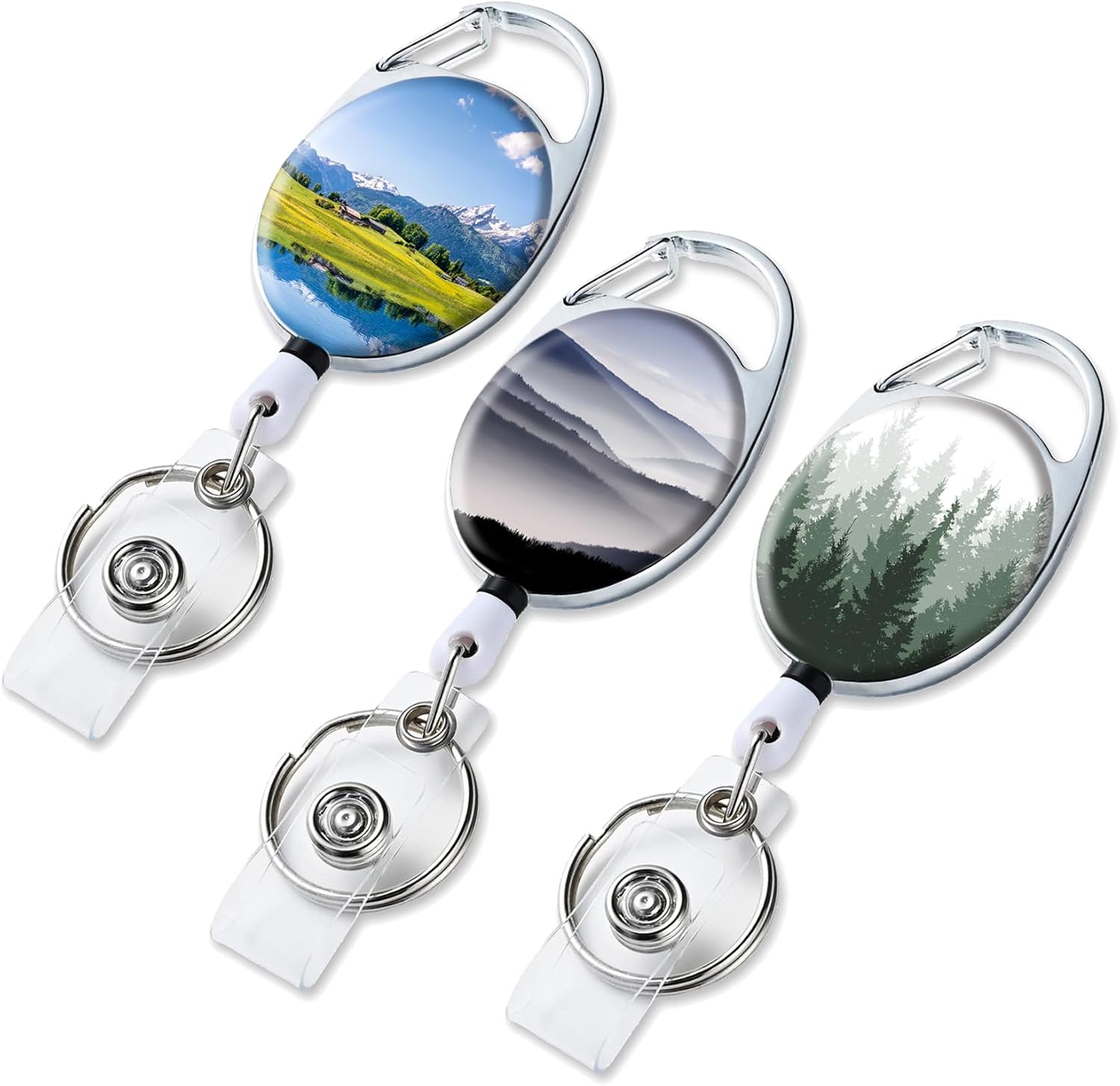 Amazon.com : Badge Reel Retractable Badge Holder with Retractable ...