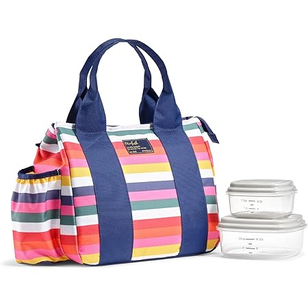 Amazon.com: Fit & Fresh Simplified, Bloomington Adult Insulated Lunch ...