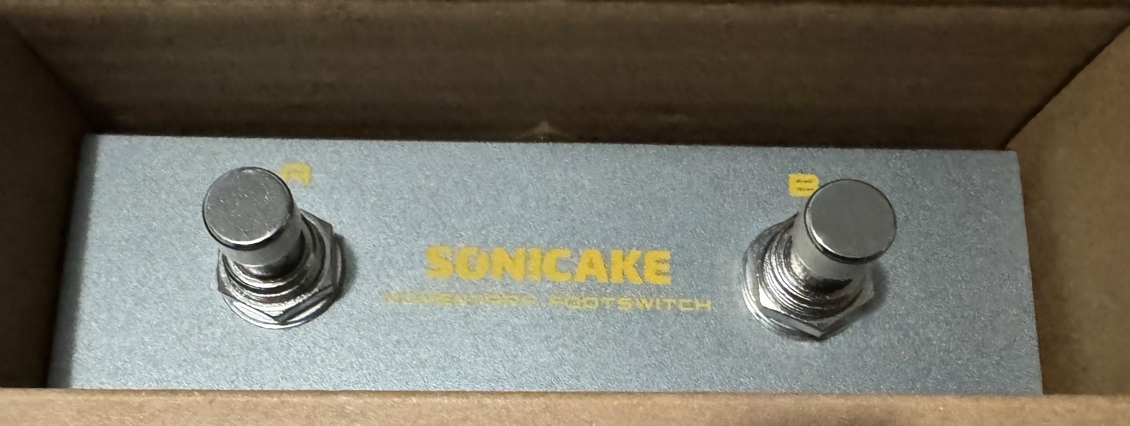 SONICAKE Dual Footswitch Pedal 6.35mm Momentary Mini Foot Switch Guitar ...