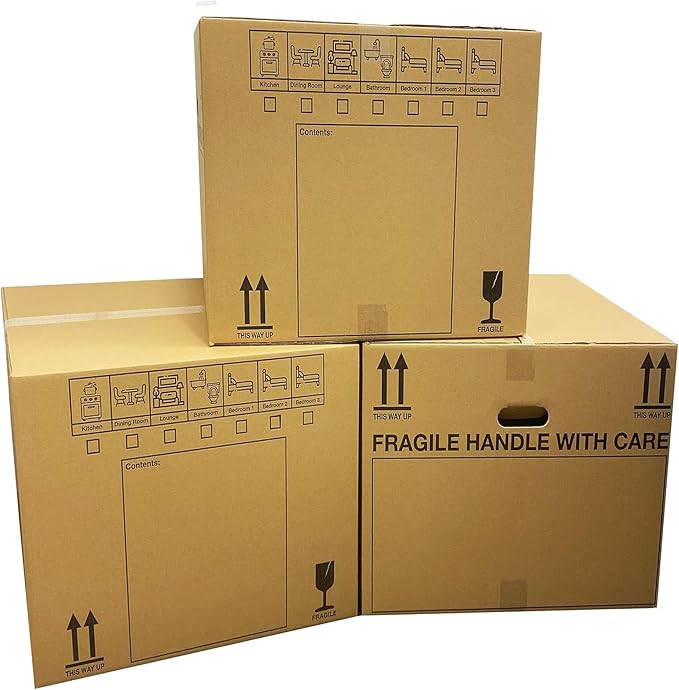 10 Strong Extra Large Cardboard Storage Packing Moving House Boxes New ...