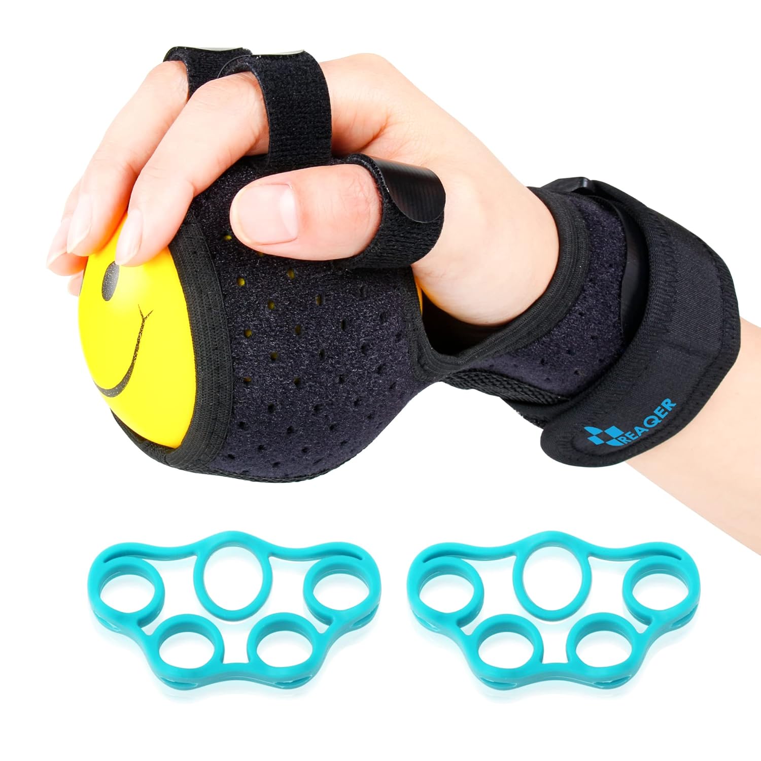 Amazon.com: REAQER Grip strength ball Finger Device Training Equipment ...