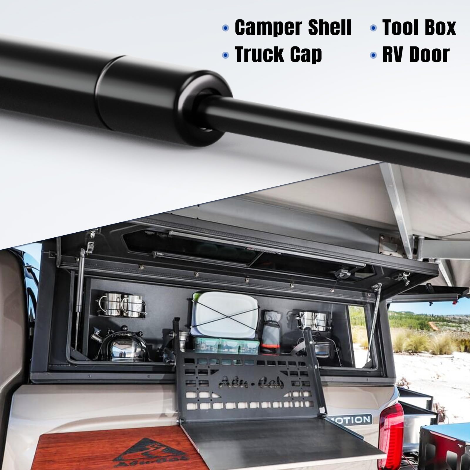 Gas Strut 17 Inch IAQWE 17In 100Lb/445N Gas Spring Struts Shocks Lift ...