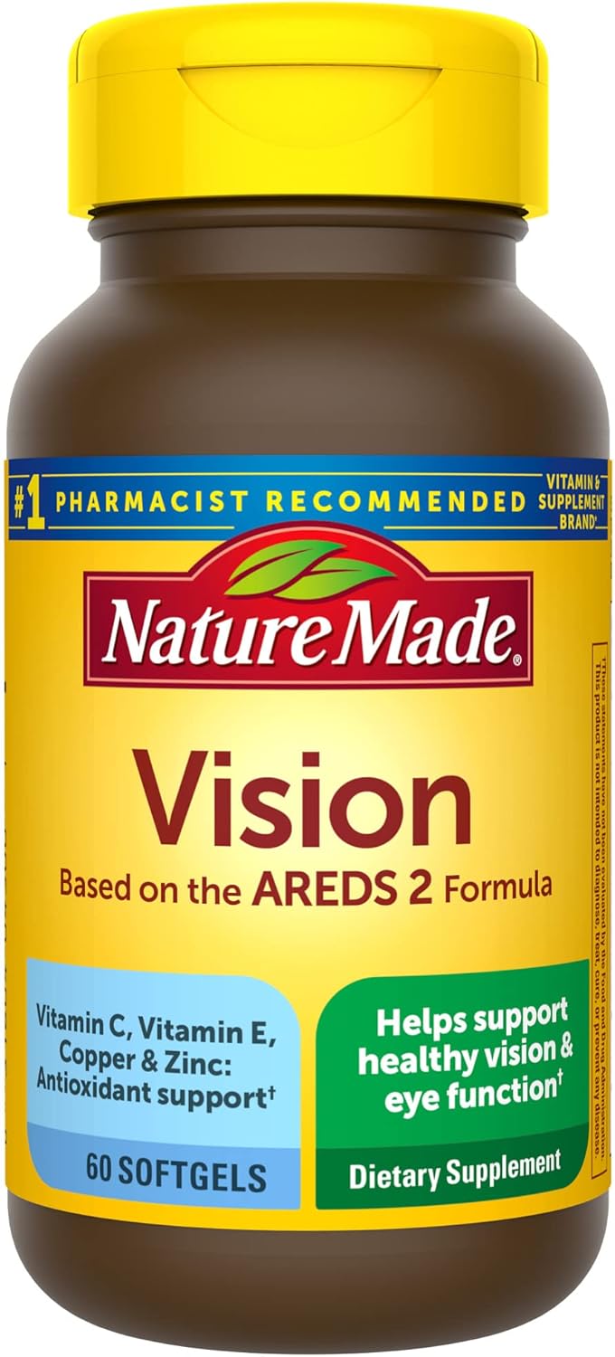Amazon.com: Nature Made Vision Based on the AREDS 2 Formula, Eye ...