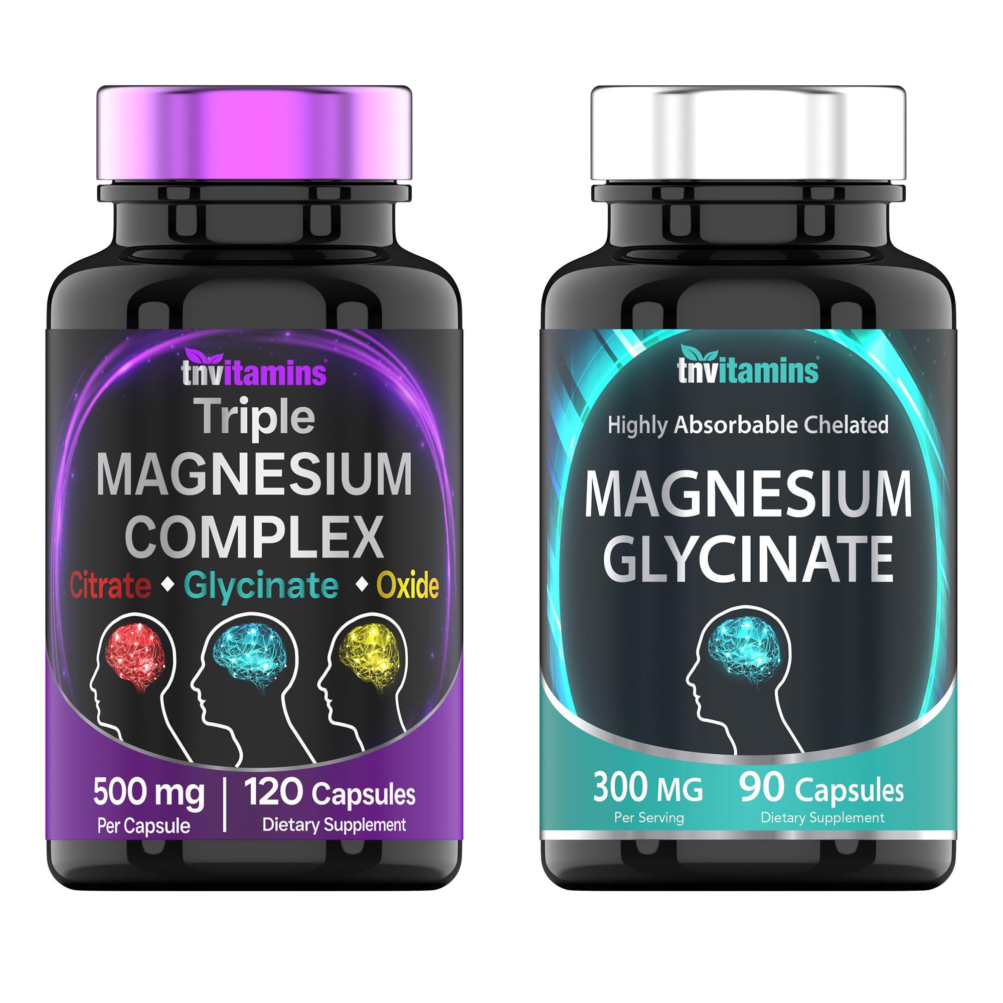 Amazon.com: Triple Magnesium Complex 500mg (120 Capsules) & Magnesium ...