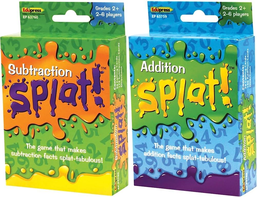 Amazon.com: Edupress Math Splat™ Game: Subtraction Grades 2+ (EP63760 ...