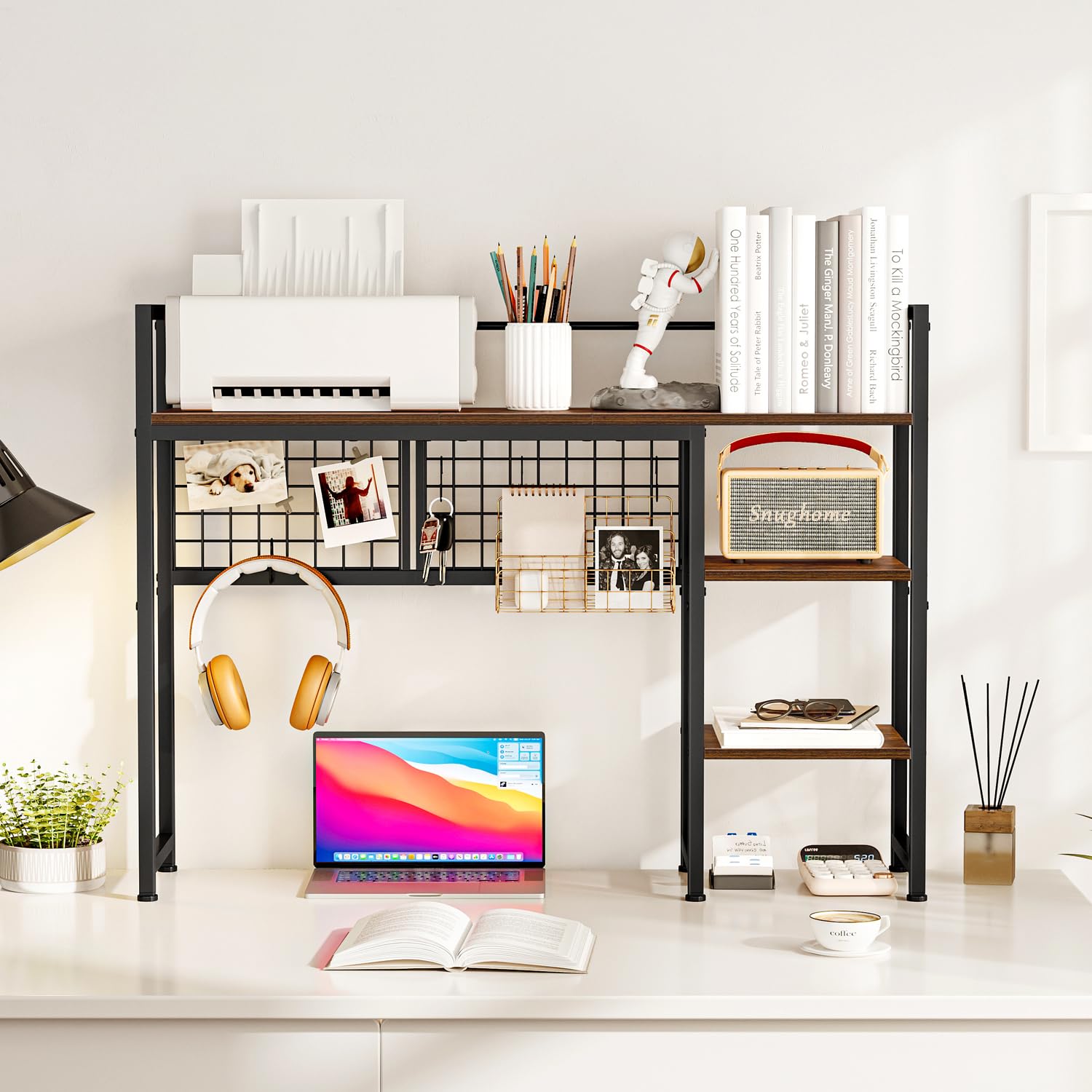 Snapklik.com : Snughome Desk Shelf, 38.6" Desktop Organizer Shelf, Desk ...