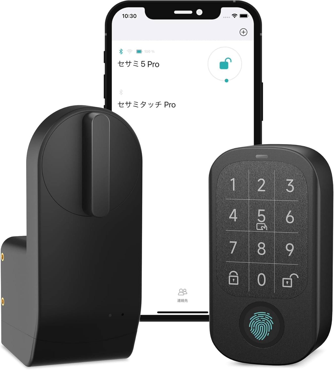 Amazon.co.jp: Candy House キャンディハウス スマートロック SESAME 5 Pro＋ セサミタッチPro オフィス 店舗 指紋認証 ICカードリーダー 暗証番号 ...