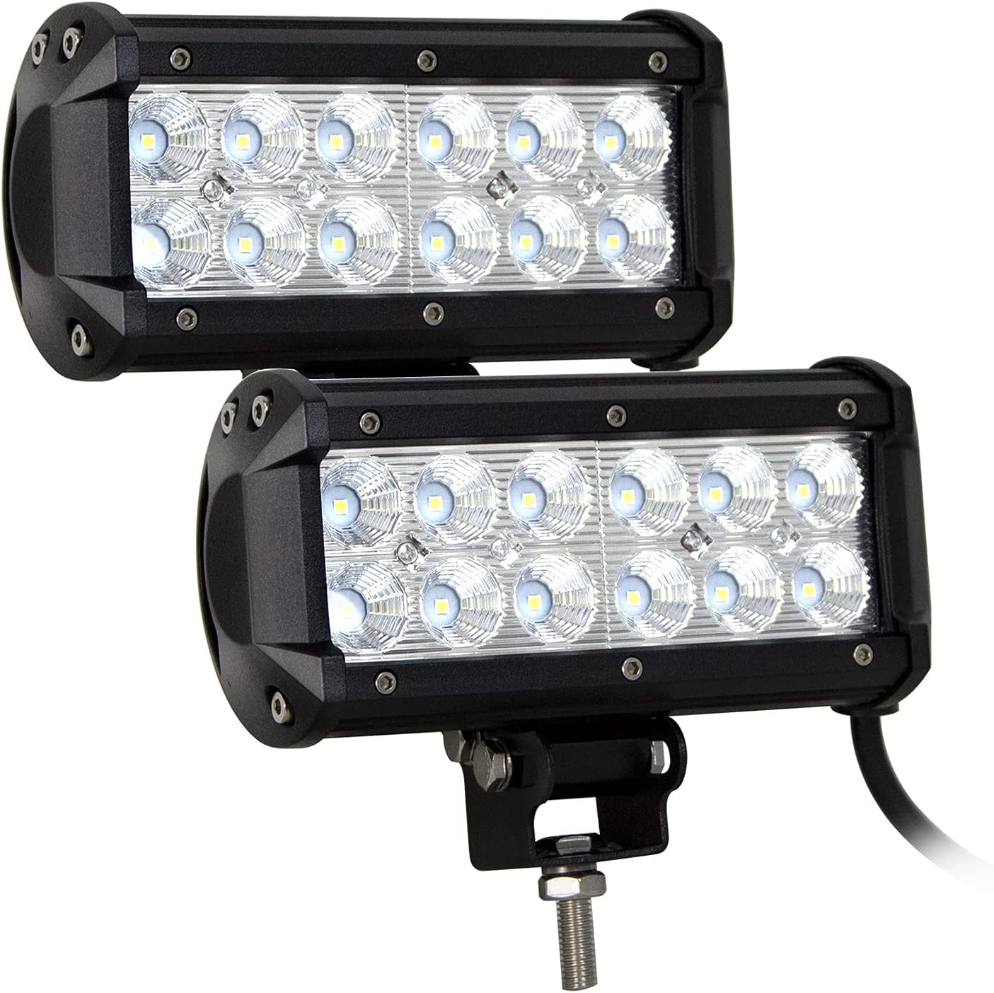 AUXTINGS LED Arbeitsscheinwerfer 7 inch(18 cm) 36W LED ...