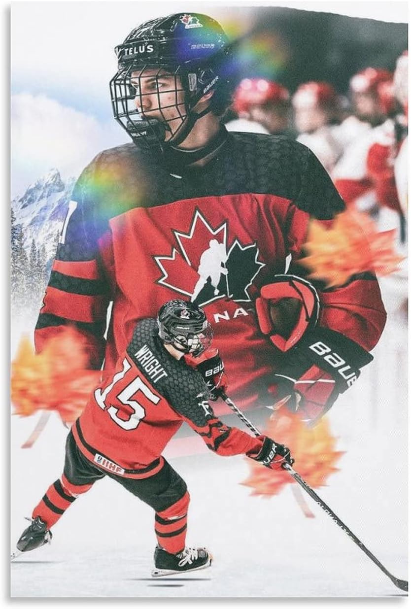 Connor Bedard Poster Wall Art Canvas Print Poster Home Bathroom Bedroom ...
