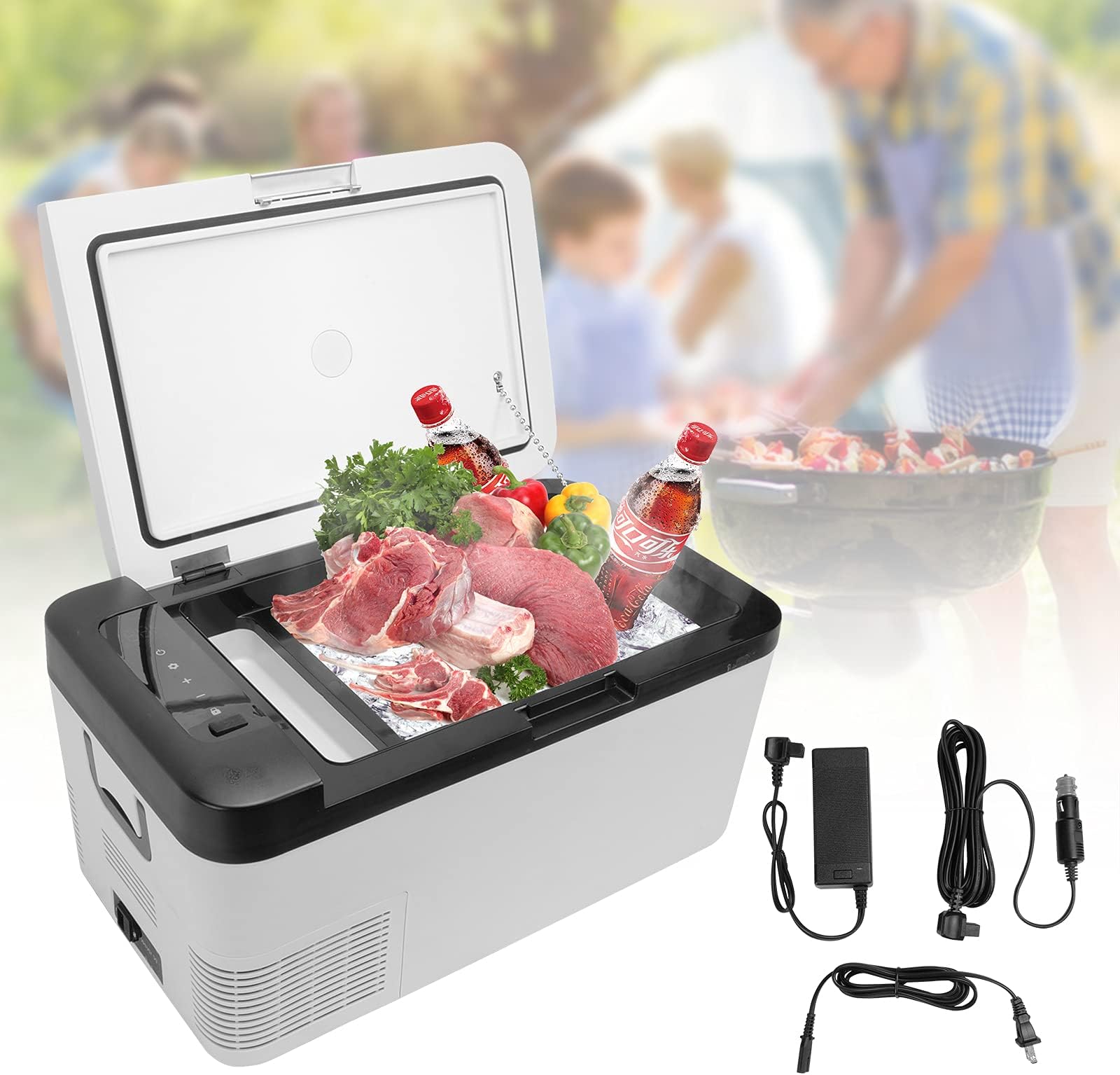 Amazon.com: I1MOTOR Portable Car Refrigerator Freezer 12/24V DC and 110 ...