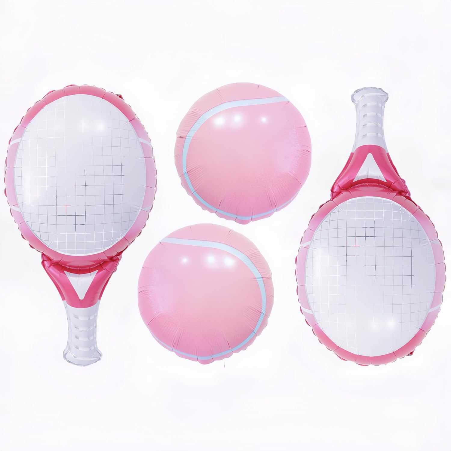 Amazon.com: 4Pcs Pink Tennis Balloons/Tennis Racket Balloon for ...