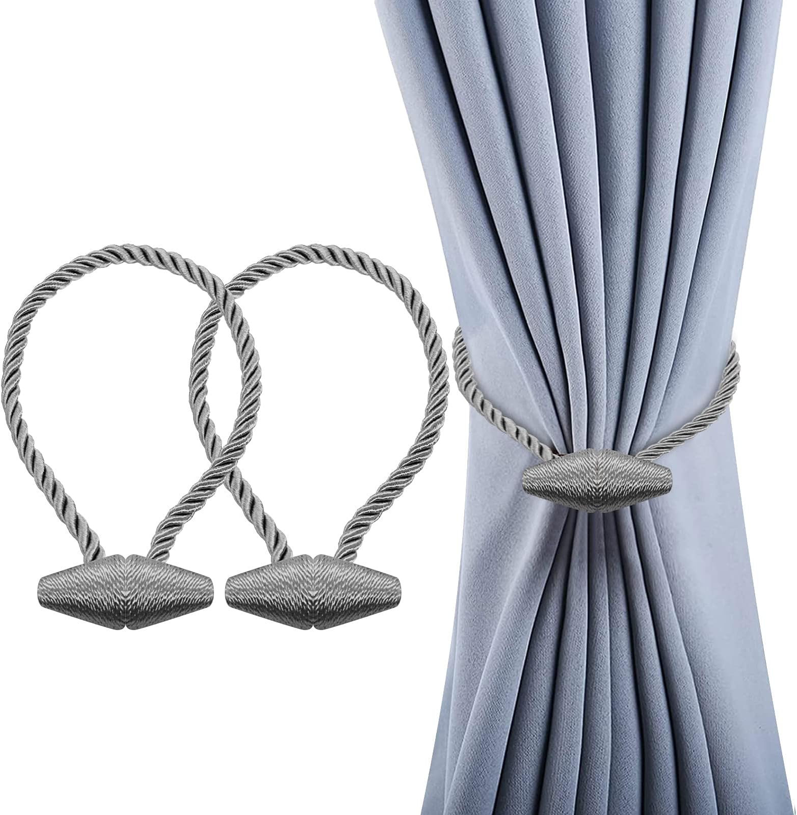 Amazon.com: NazTur Magnetic Curtain Tiebacks- Upgrade 2022 with a ...