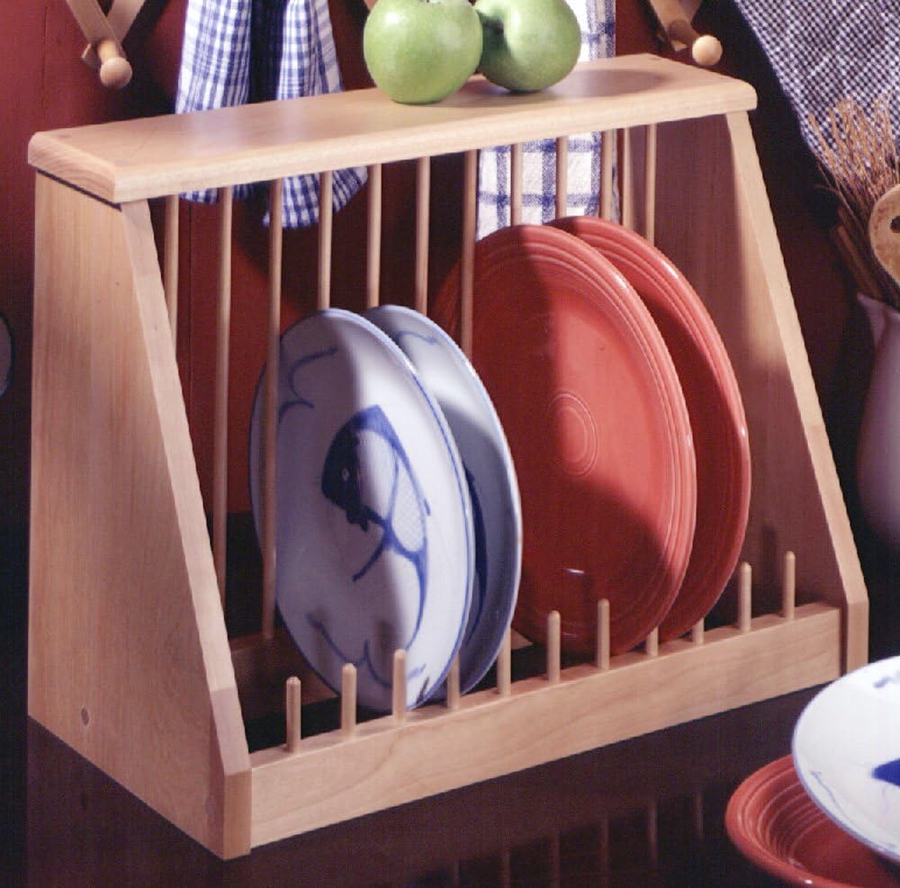 Amazon.com: Plate Rack, Natural MADE IN USA: Dish Racks: Home & Kitchen