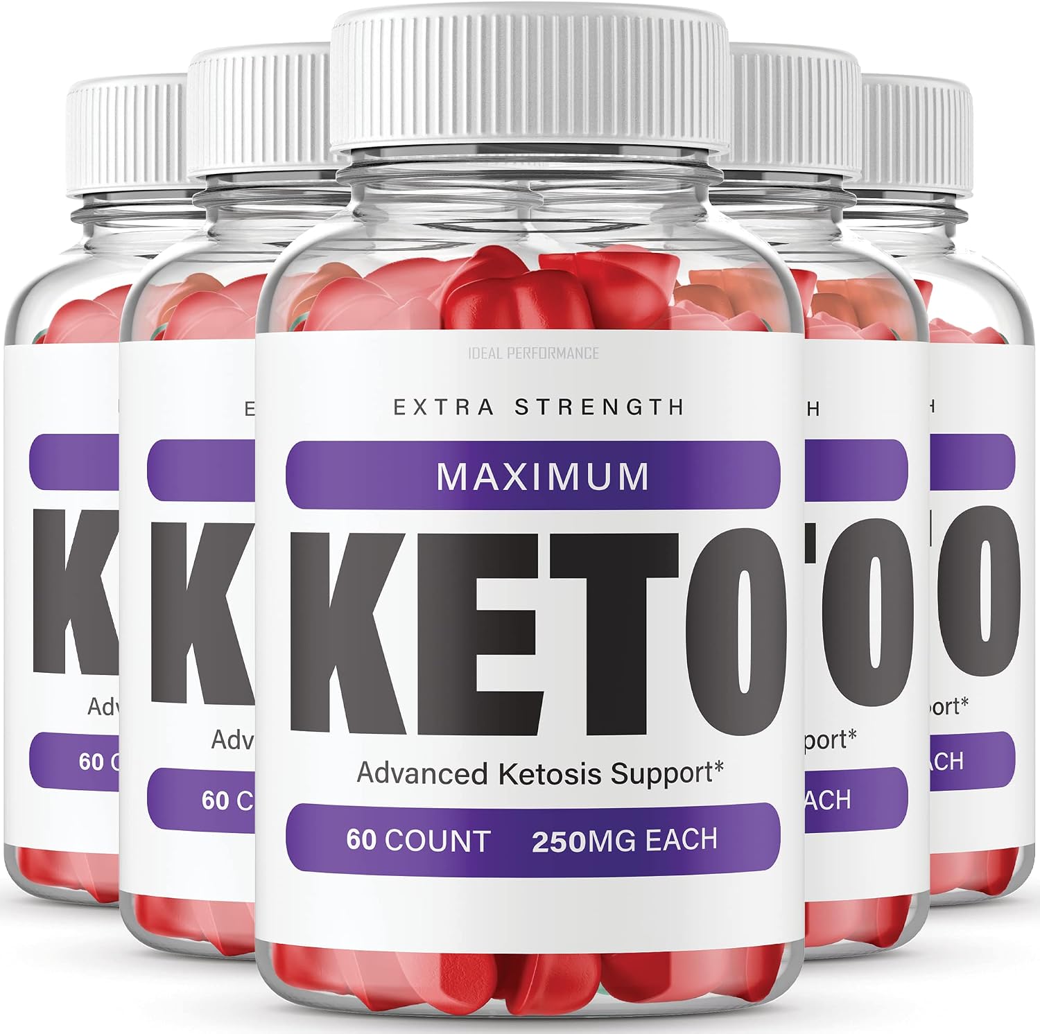 Amazon.com: IDEAL PERFORMANCE (5 Pack) Maximum Keto Gummies Max ...