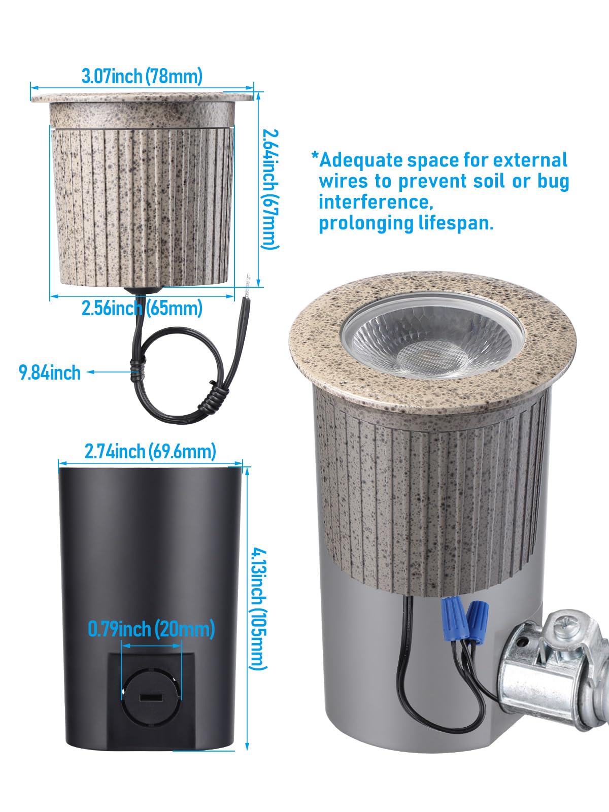 Snapklik.com : 7W Well Lights Landscape LED In Ground, 12-24V AC/DC Low ...