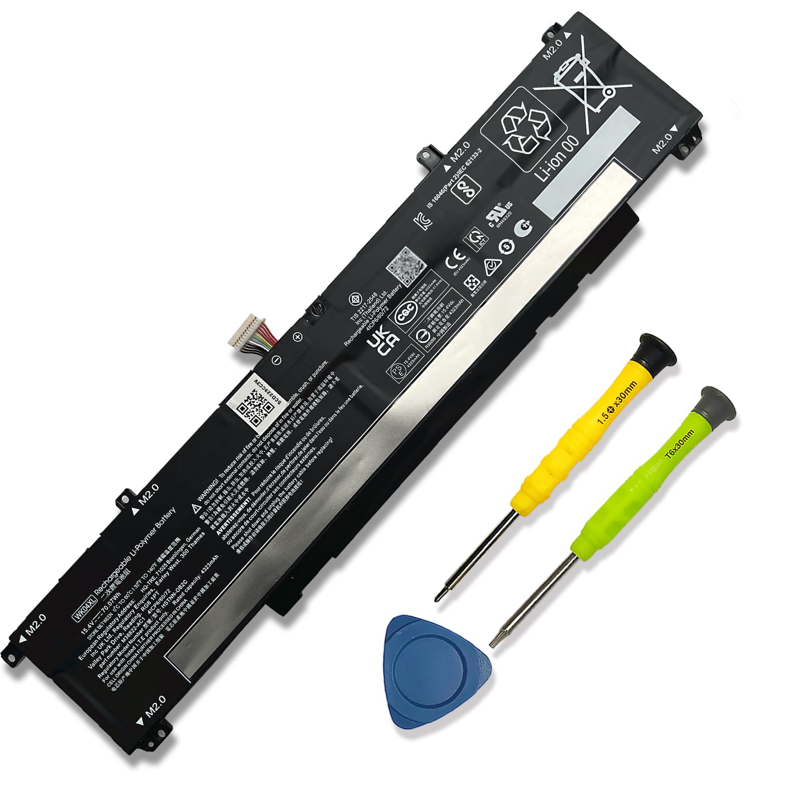 MOBIK 70.07Wh WK04XL Laptop Battery Replacement for Hp OMEN 16-b 16-c ...