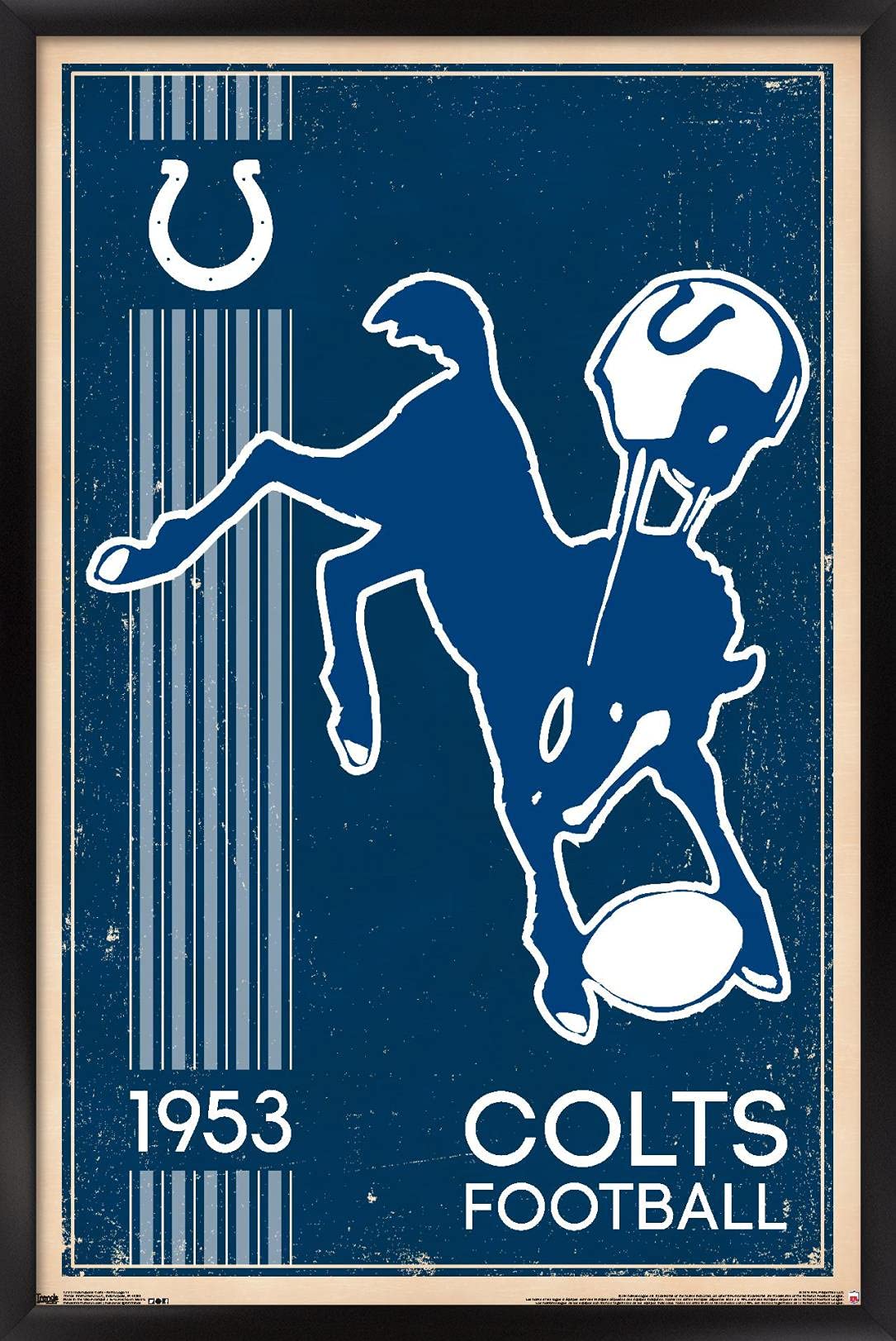 Amazon.com: Trends International NFL Indianapolis Colts - Retro Logo 14 ...