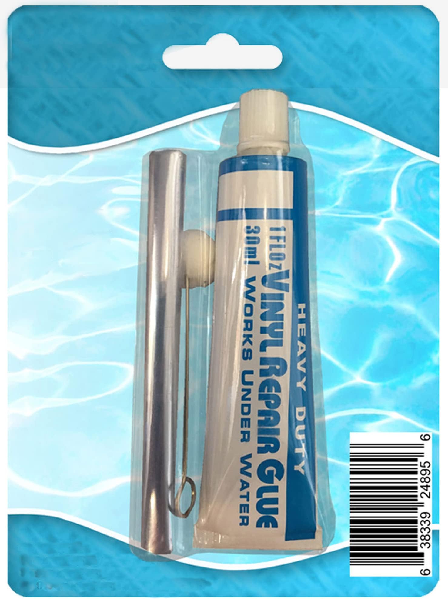 Amazon.com : Pool Above Vinyl Repair Patch Kit with Glue | Works Under ...