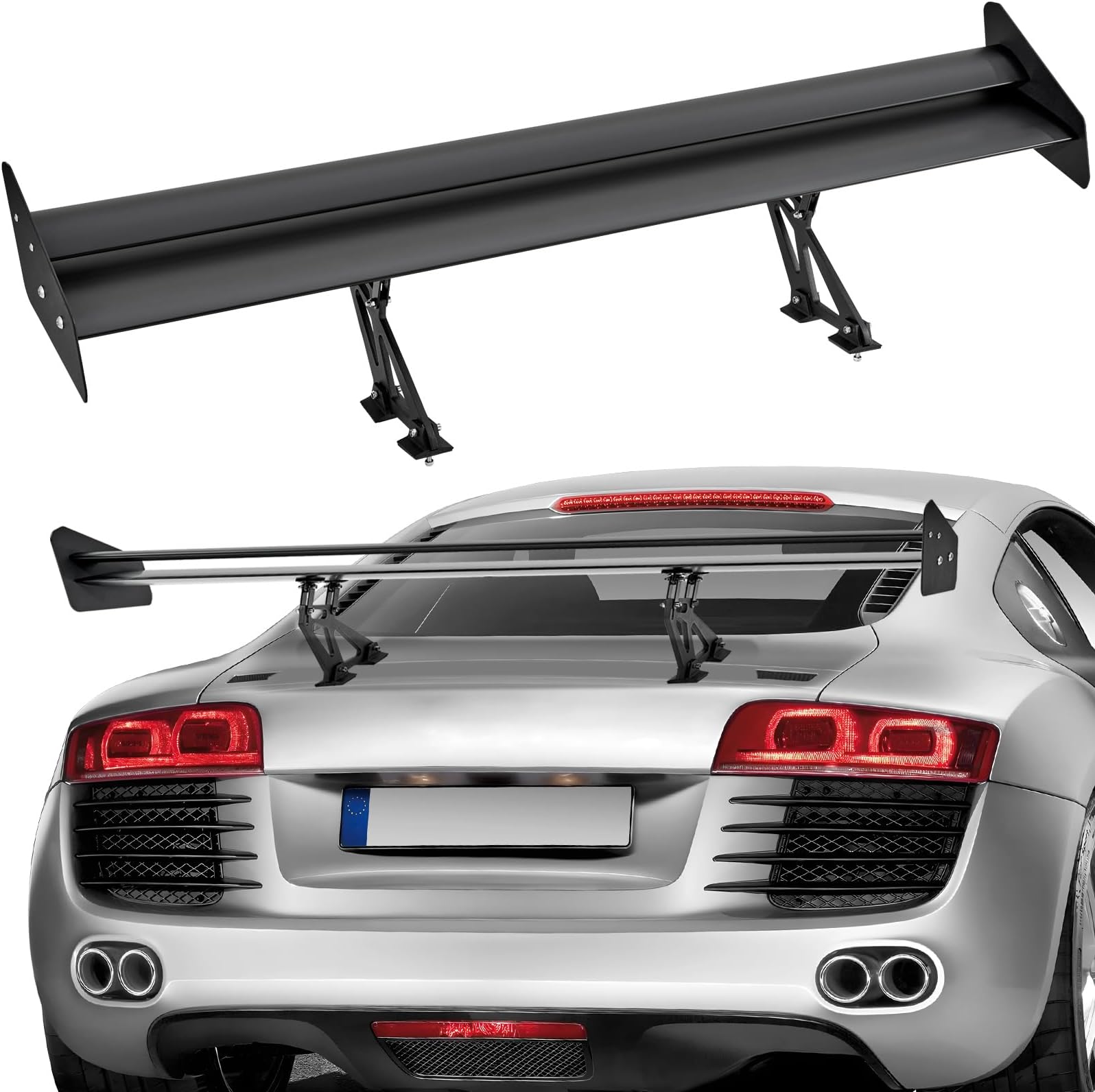 Amazon.com: VEVOR GT Wing Car Spoiler, 53.1 inch Universal Spoiler with ...