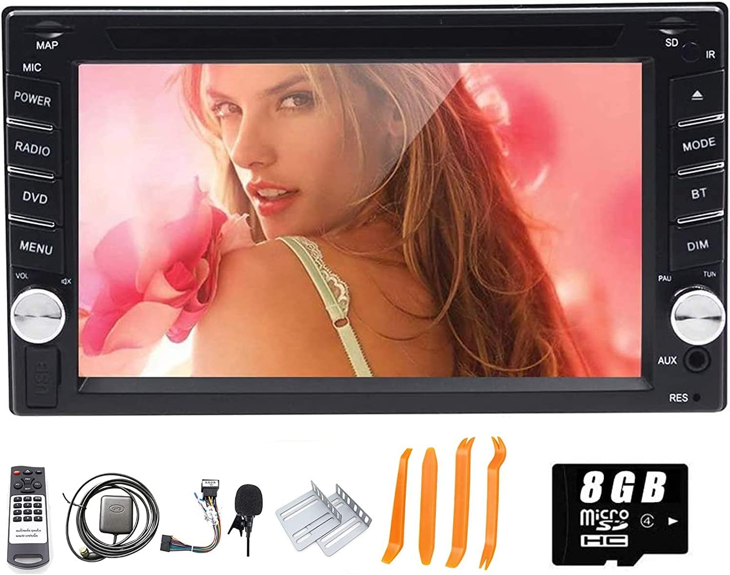 Amazon.com: 6.2 Inch Universal Double DIN Car GPS Navigation in Dash ...