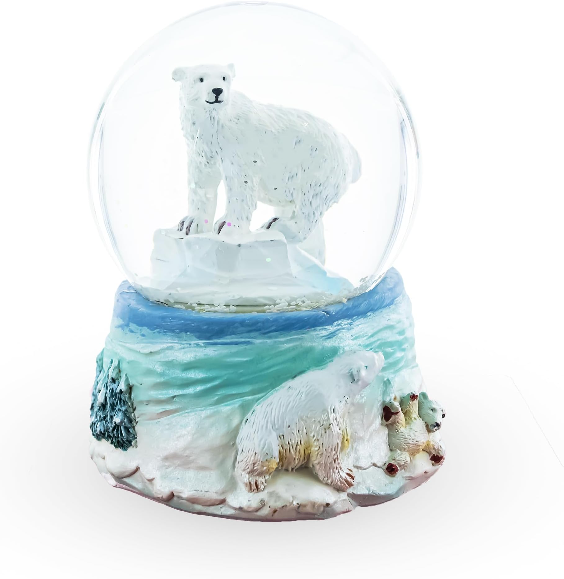 Amazon.com: Sullivans North Pole Polar Bear Snow Globe Holiday ...