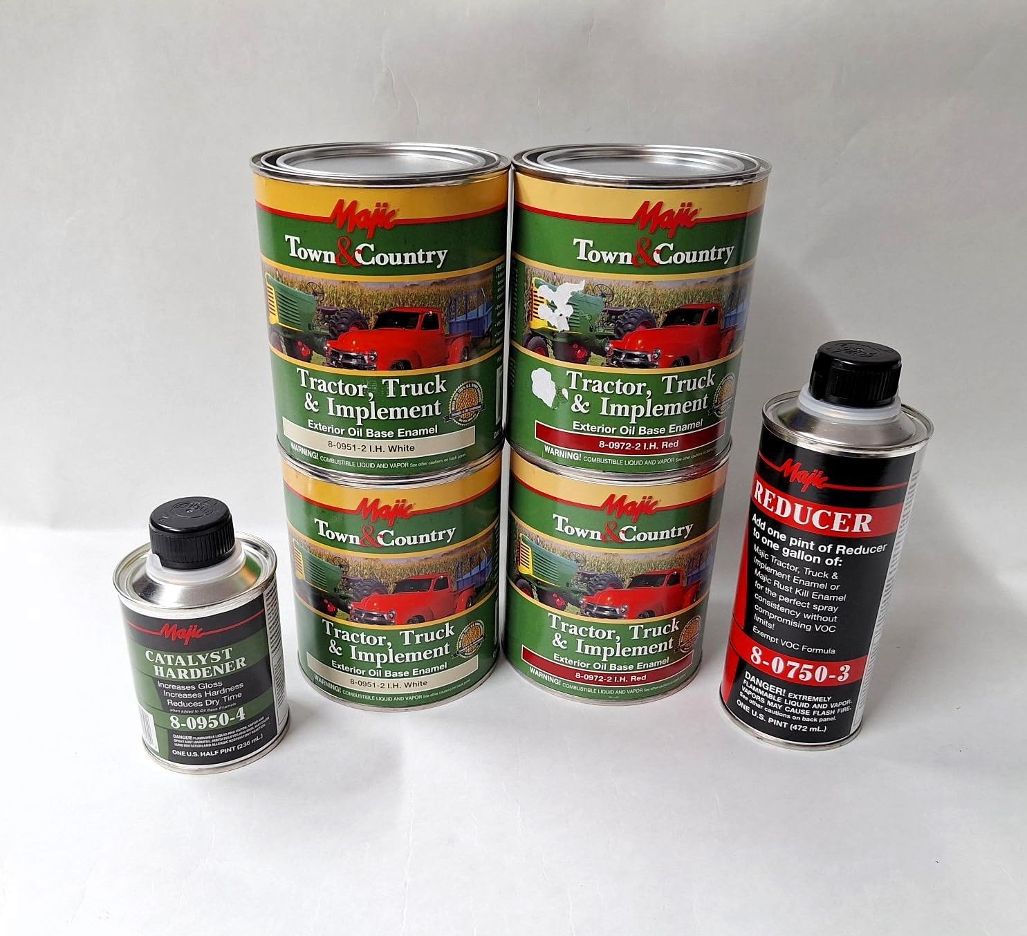 Cannot Ship to CA. Large Red Off White Paint Kit for IH Farmall ...