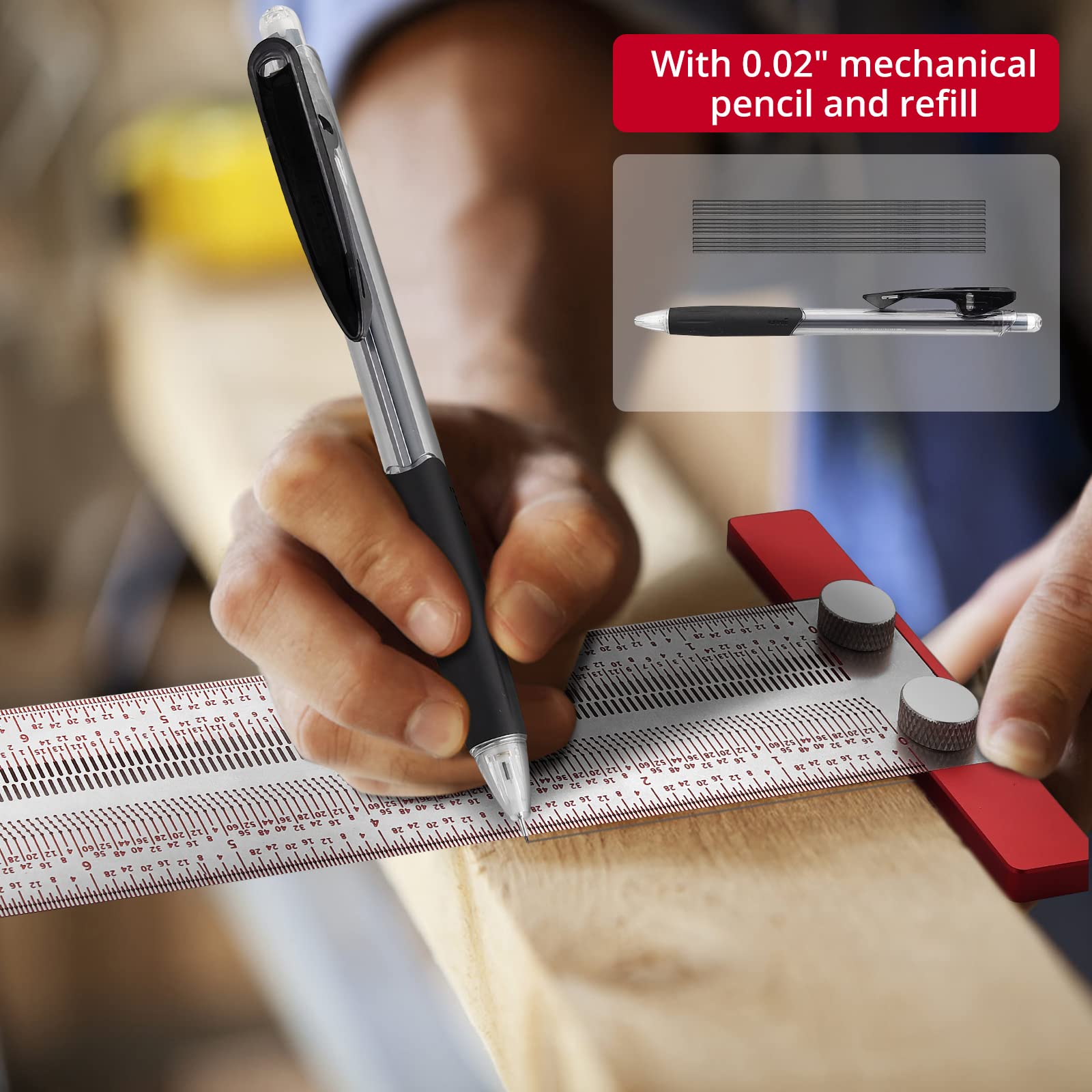 Snapklik.com : XUNTOP 12 T-Ruler Ultra Precision Marking Ruler ...