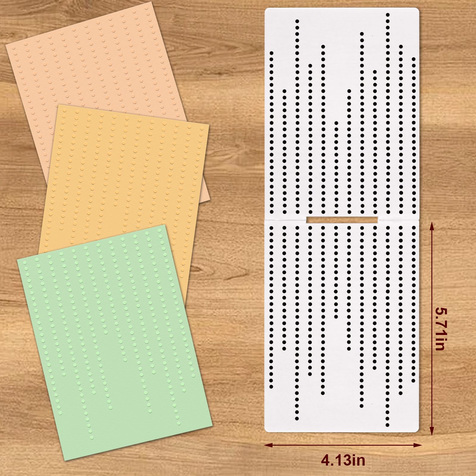 Snapklik.com : 3-D Textured Impressions Embossing Folder, Dot ...