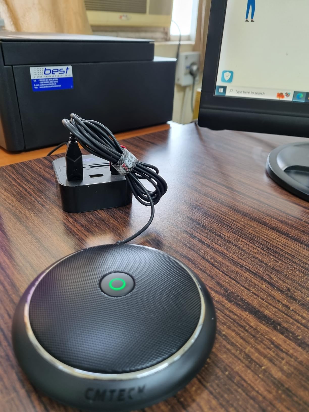 Conference Microphone, CMTECK USB Computer Microphone CM003, Mute ...