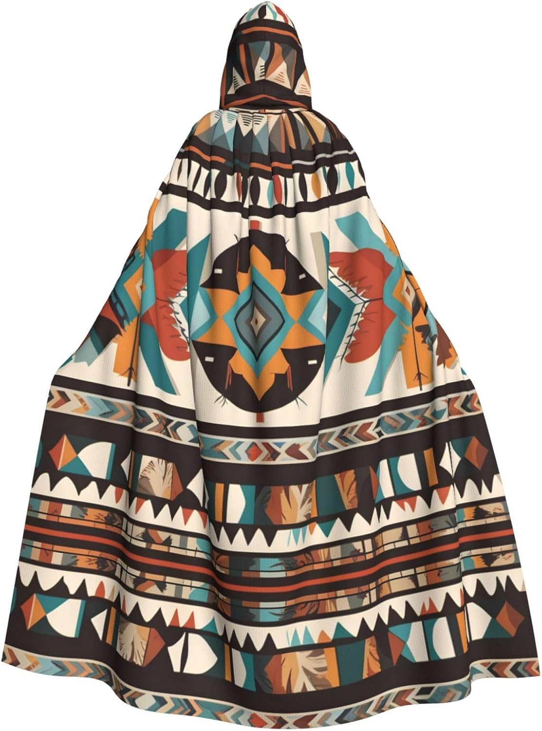 Amazon.com: NNSOOD Native American Patterns Prints Adult Hooded Cape ...