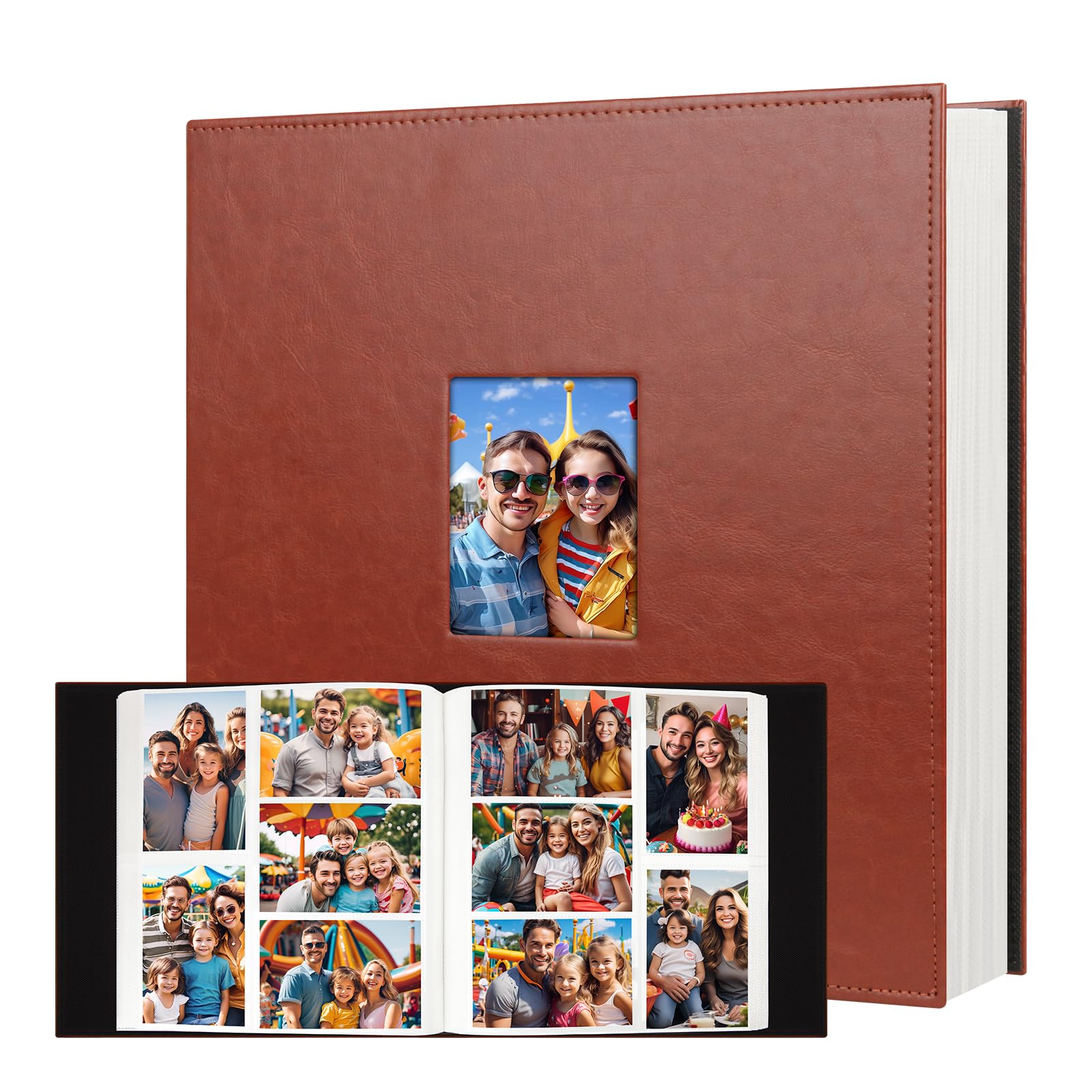 Amazon.com: Aevdor Photo Album 4x6 700 Pockets, Leather Cover Extra ...