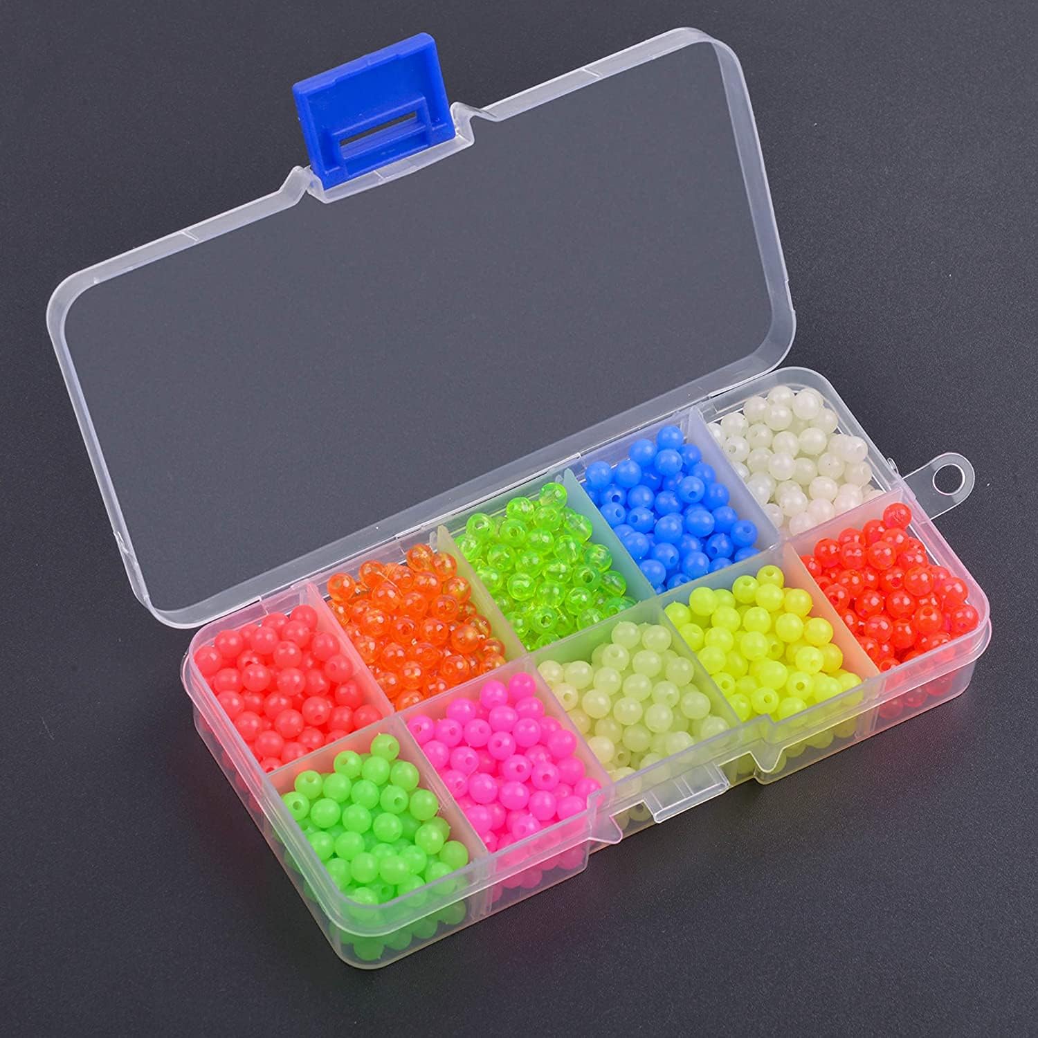 Fishing Bead Assorted Kit - 1000pcs 5mm Round Float Glow Beads Luminous ...