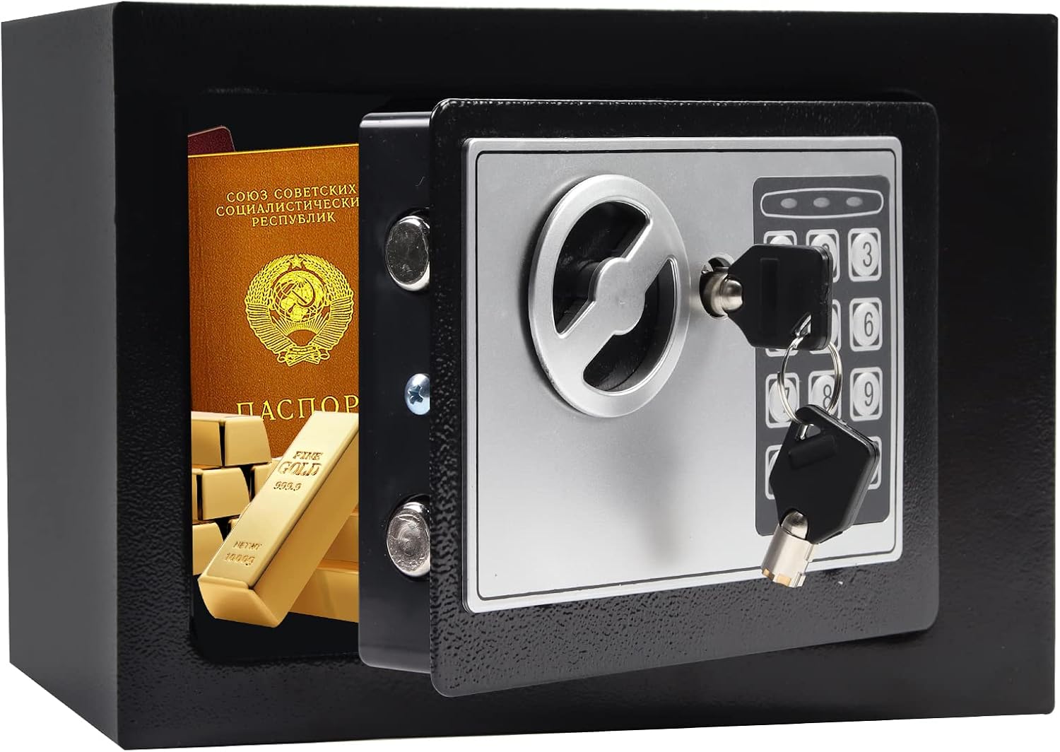 GVFYY Caja fuerte de Seguridad Digital de Contraseña, Caja Fuerte ...