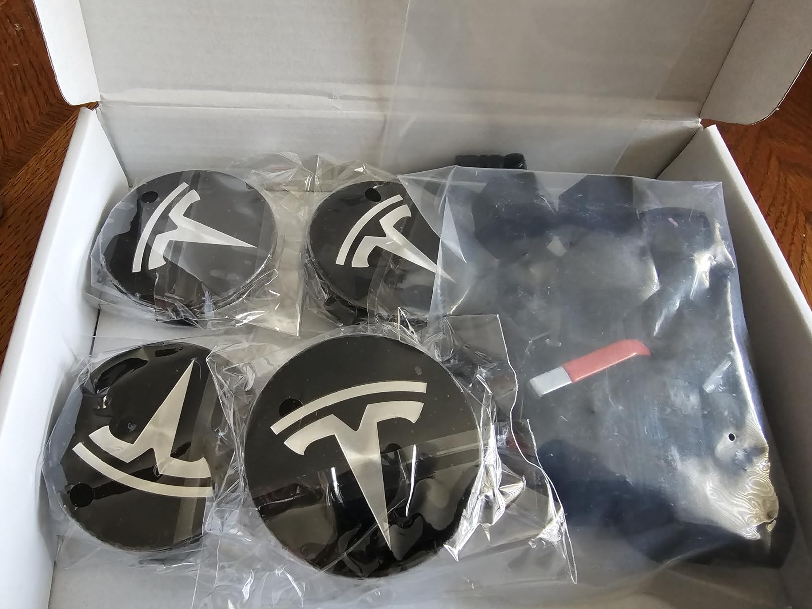$4/mo - Finance Wheel Center Caps for Tesla Model 3 Model Y, 4 Black ...