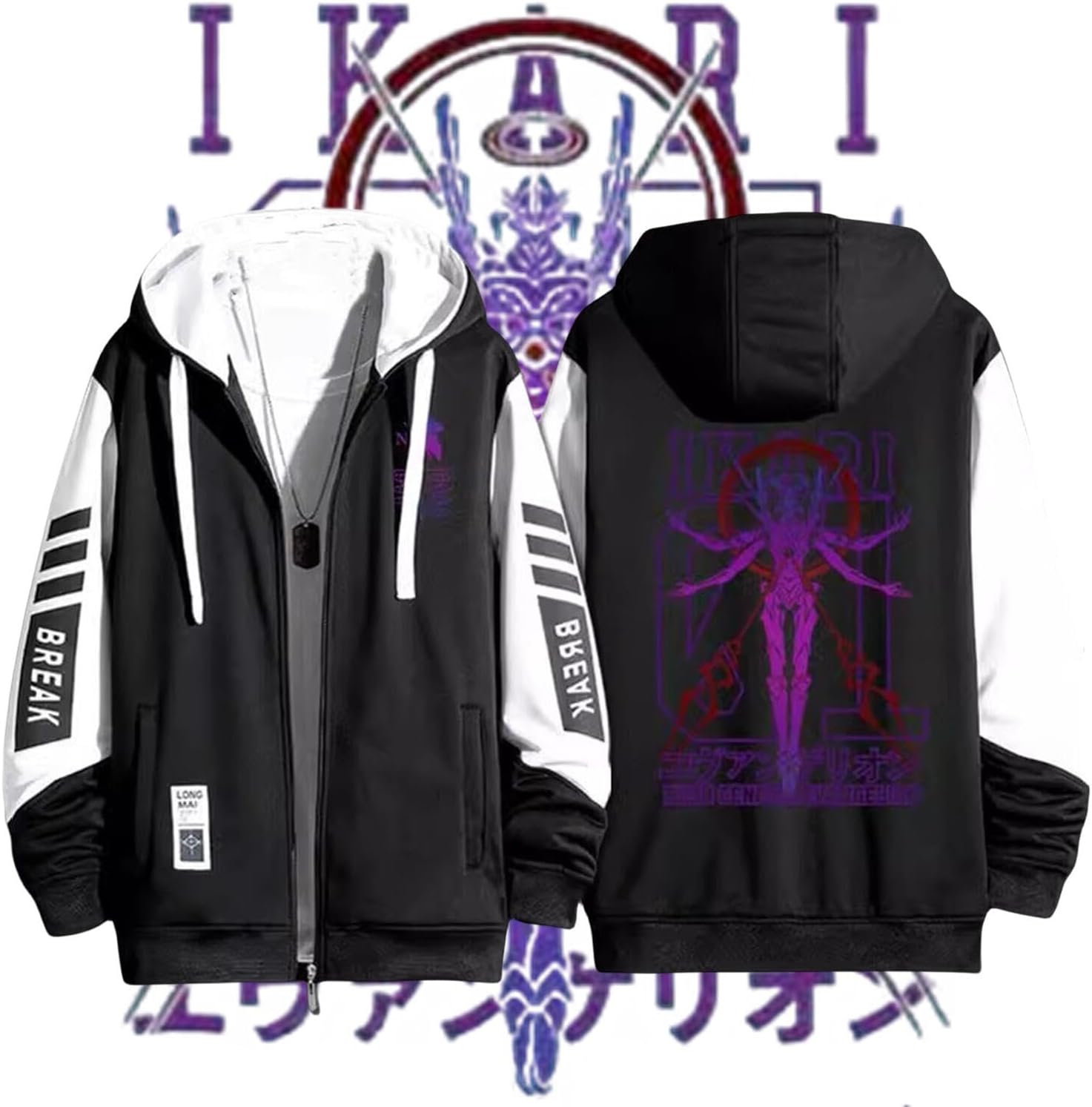 Amazon.co.jp: [LAOMI] 新世紀エヴァンゲリオン EVA パーカー 長袖 カーディガン ジャケット服 リリス Lilith ...